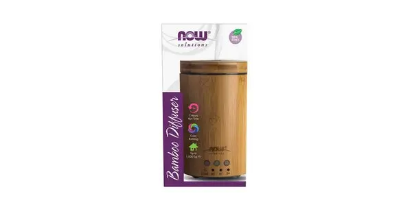 NOW FOODS Ultrasonic Real Bamboo Diffuser - No Color
