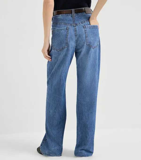 Brunello Cucinelli Loose Fit Jeans - Blue