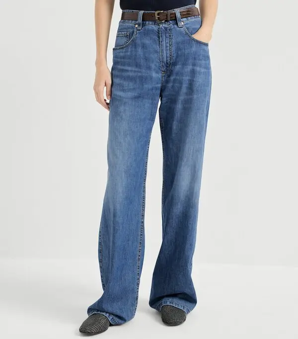 Brunello Cucinelli Loose Fit Jeans - Blue