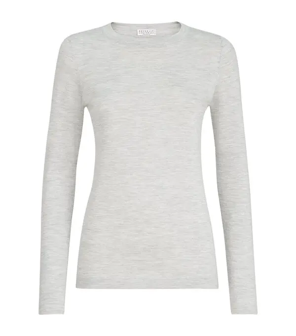 Brunello Cucinelli Cashmere-silk Pullover - Grey