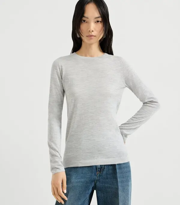 Brunello Cucinelli Cashmere-silk Pullover - Grey