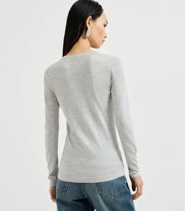 Brunello Cucinelli Cashmere-silk Pullover - Grey