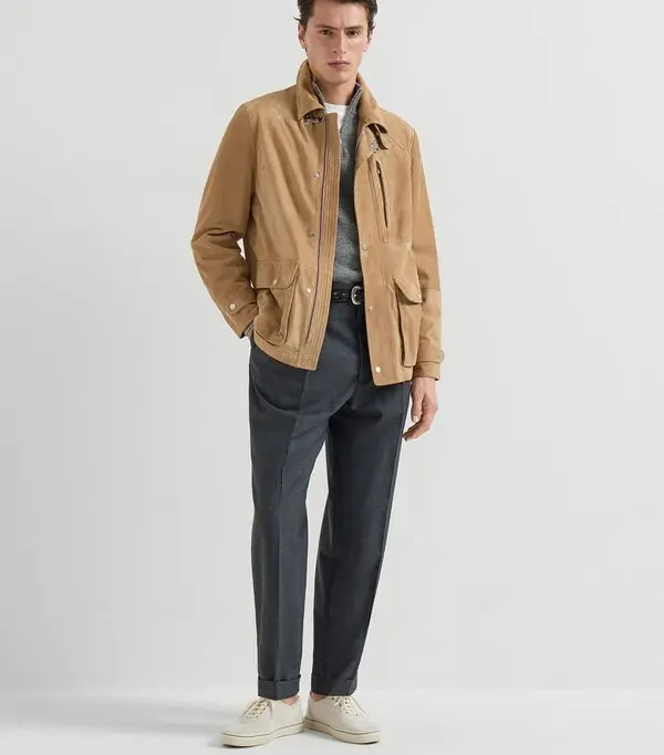 Brunello Cucinelli Cashmere Quarter-zip Pullover - Grey