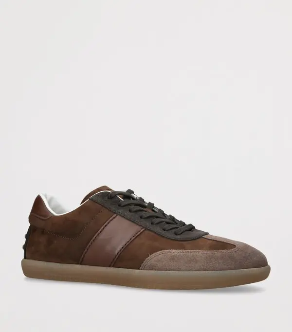 TOD'S Suede Cassetta Leggera Sneakers - Brown