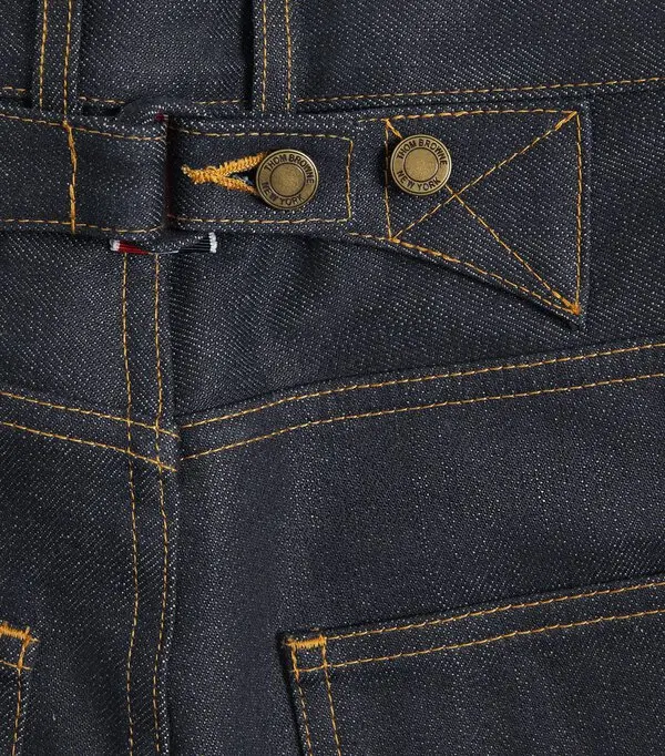 Thom Browne Selvedge Denim Straight Jeans - Navy
