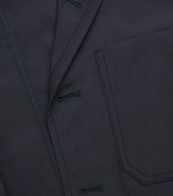 Thom Browne Cotton Unconstructed Sport Coat - Navy