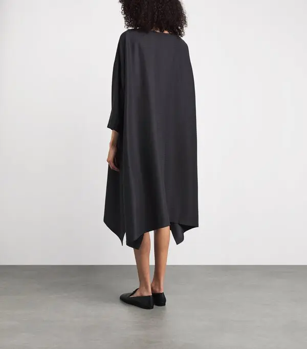 Eskandar Silk Plissé Midi Dress