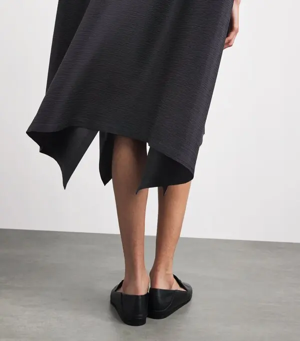 Eskandar Silk Plissé Midi Dress