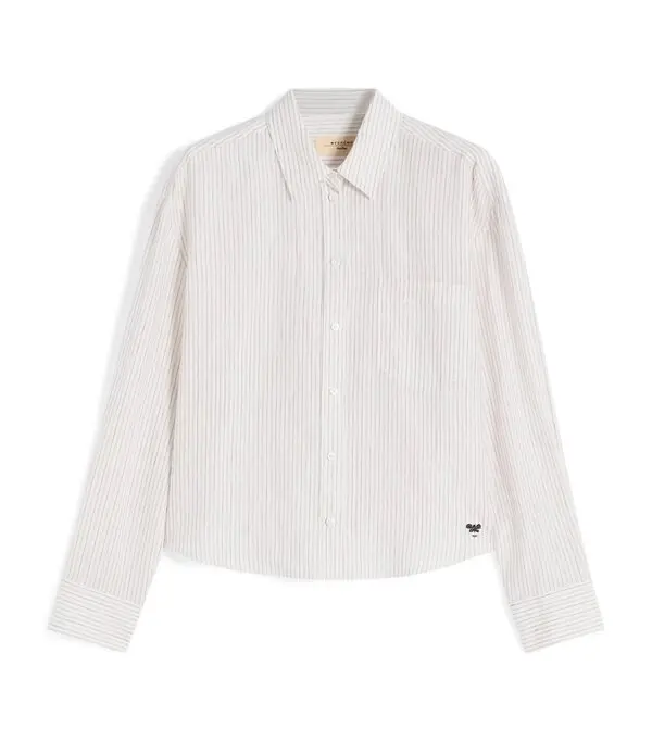 Max Mara Linen Stripe Shirt - Pink