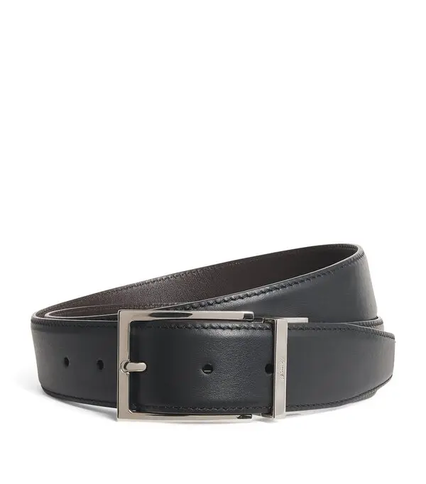 Brioni Leather Belt - Black