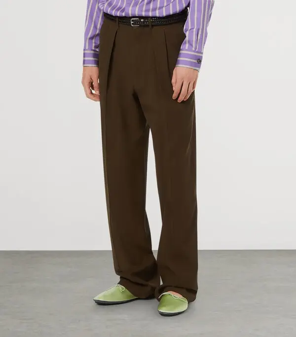 TOM FORD Wool Pleated Trousers