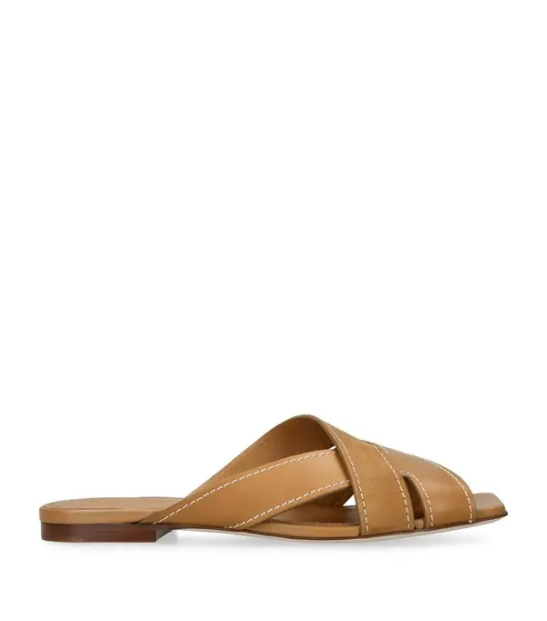TOD'S Leather T-strap Sandals