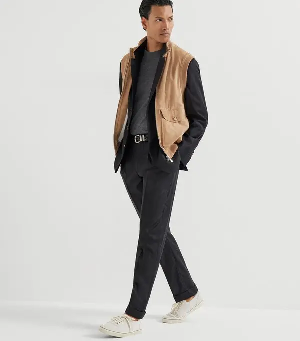 Brunello Cucinelli Suede Padded Gilet