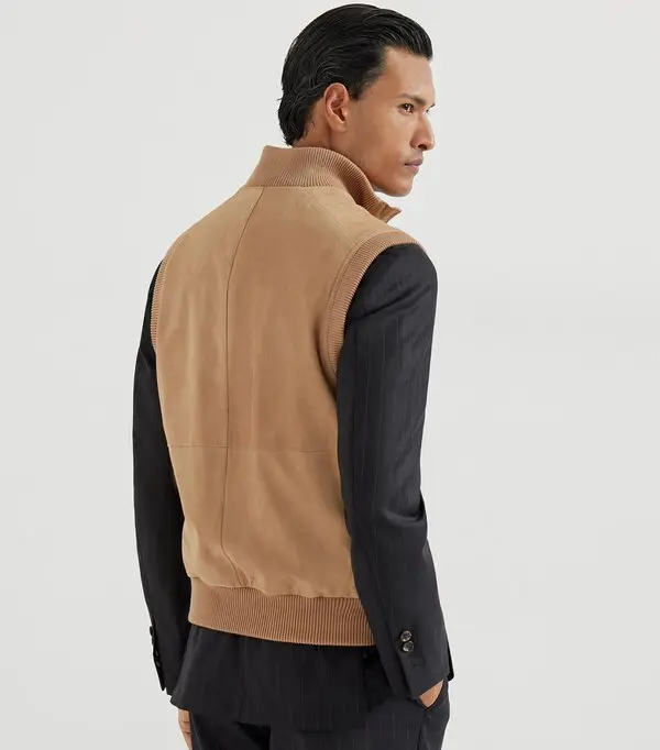 Brunello Cucinelli Suede Padded Gilet