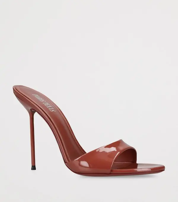 Paris Texas Patent Leather Lidia Mules 105 - Brown