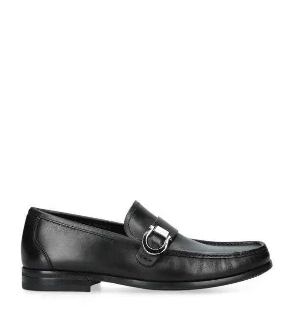 FERRAGAMO Leather Caspian Loafers