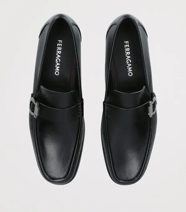 FERRAGAMO Leather Caspian Loafers