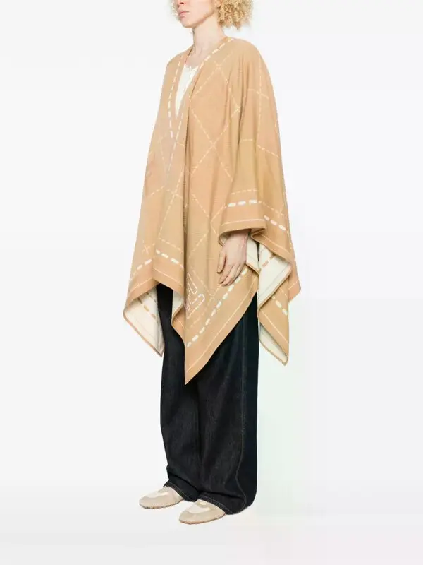 Fendi Patterned Poncho