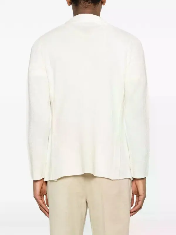 LARDINI Knitted Blazer - White