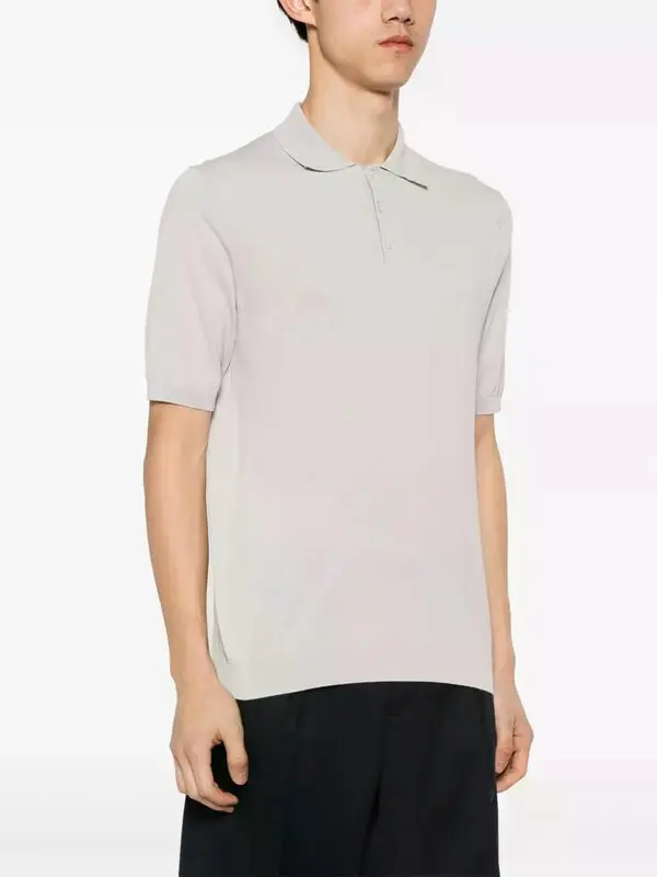 BALLANTYNE Cotton Polo Shirt - Grey