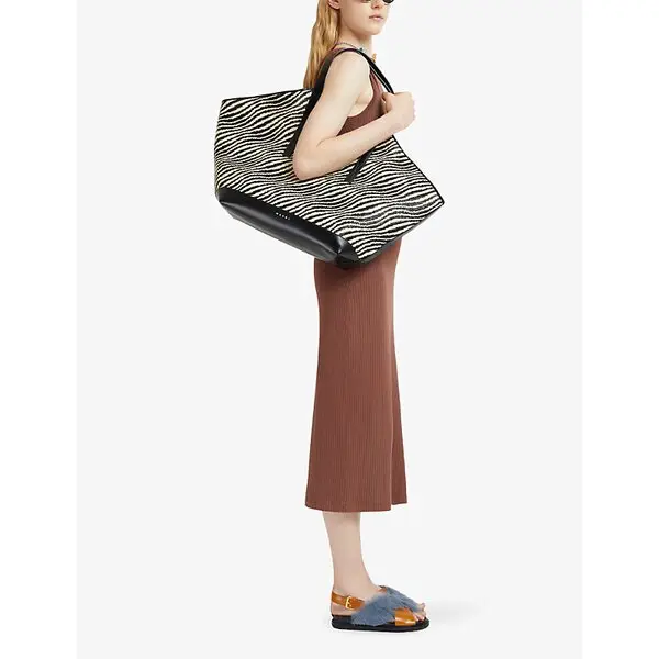 Marni Waves Woven Tote Bag - 00n99