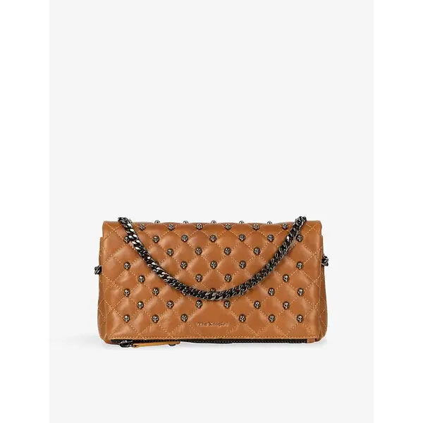 The Kooples Héritage Small Leather Clutch Bag