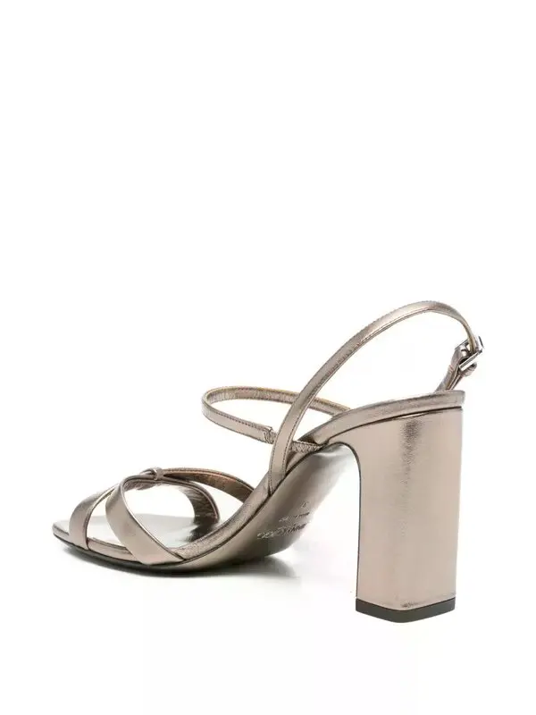 JIMMY CHOO Elsy Block Heel 85 Sandals - Brown