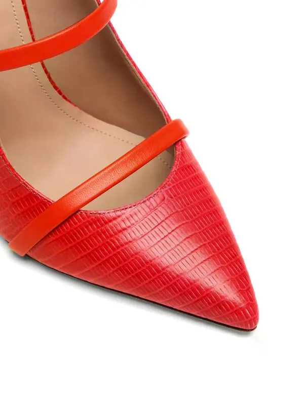 MALONE SOULIERS Maureen Embossed Leather Mules
