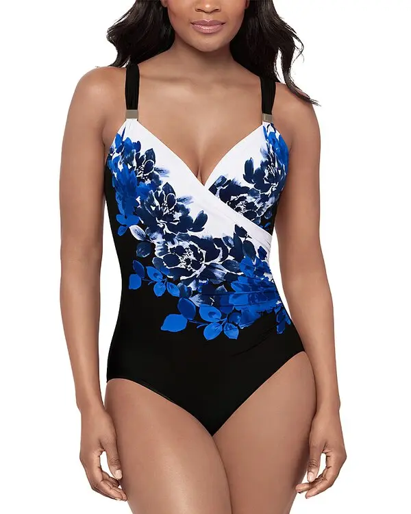 Miraclesuit Ombra Fiore Siren One-piece Swimsuit - Black/multi