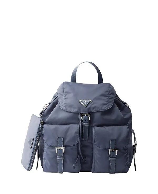 Prada Medium Re-nylon Backpack - Blue