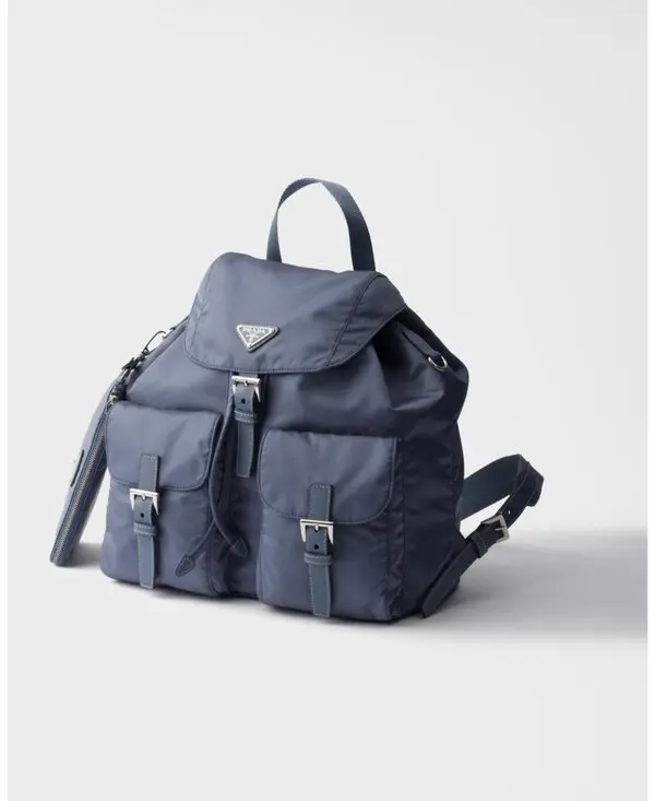 Prada Medium Re-nylon Backpack - Blue