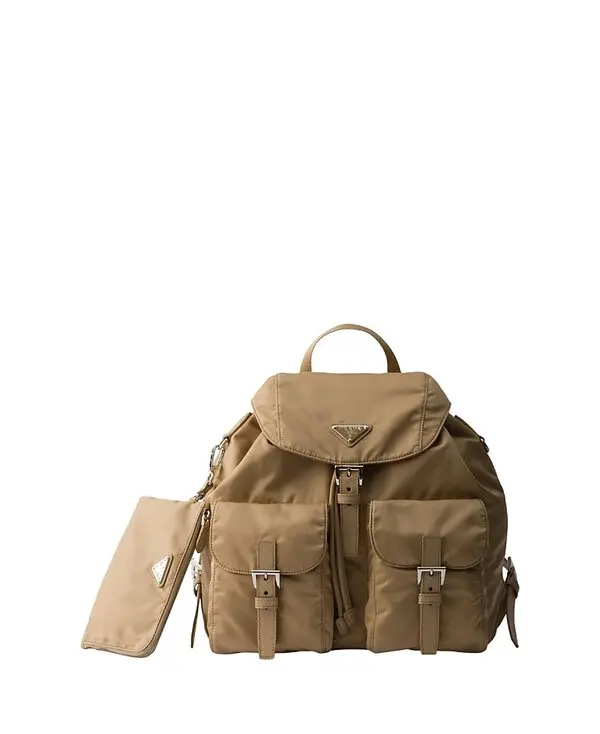 Prada Medium Re-nylon Backpack - Brown