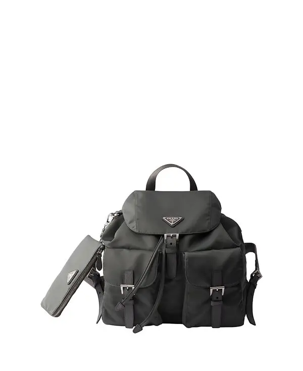 Prada Medium Re-nylon Backpack - Grey