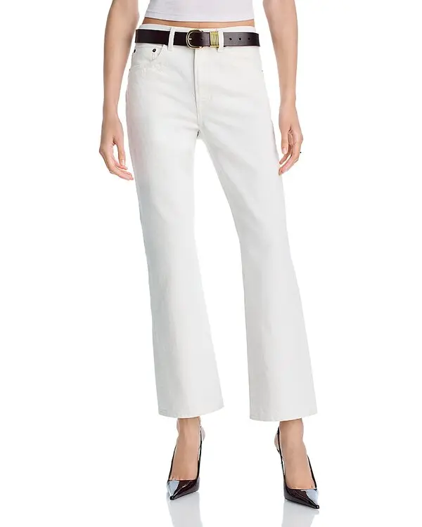 A.L.C. The 009 High-rise Cropped Flare Jeans - White