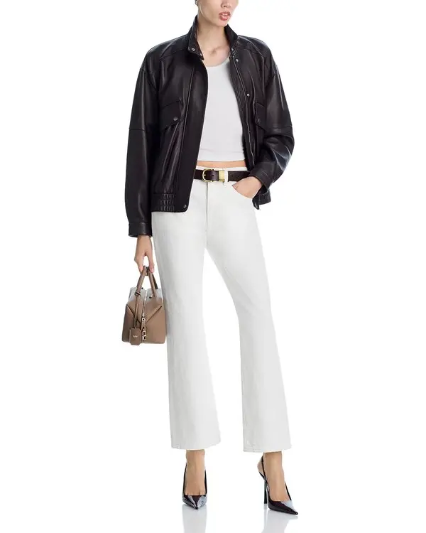 A.L.C. The 009 High-rise Cropped Flare Jeans - White