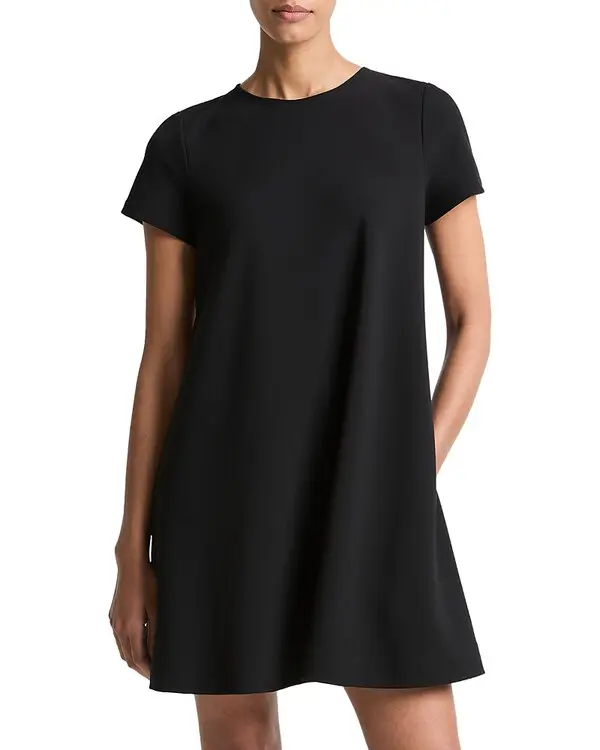 Vince Short Sleeve Dress - Black