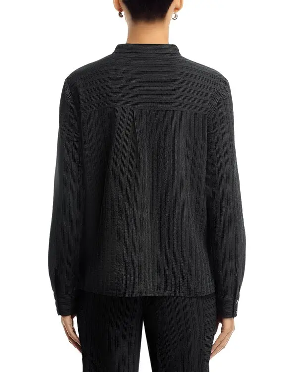 Eileen Fisher Mandarin Collar Top