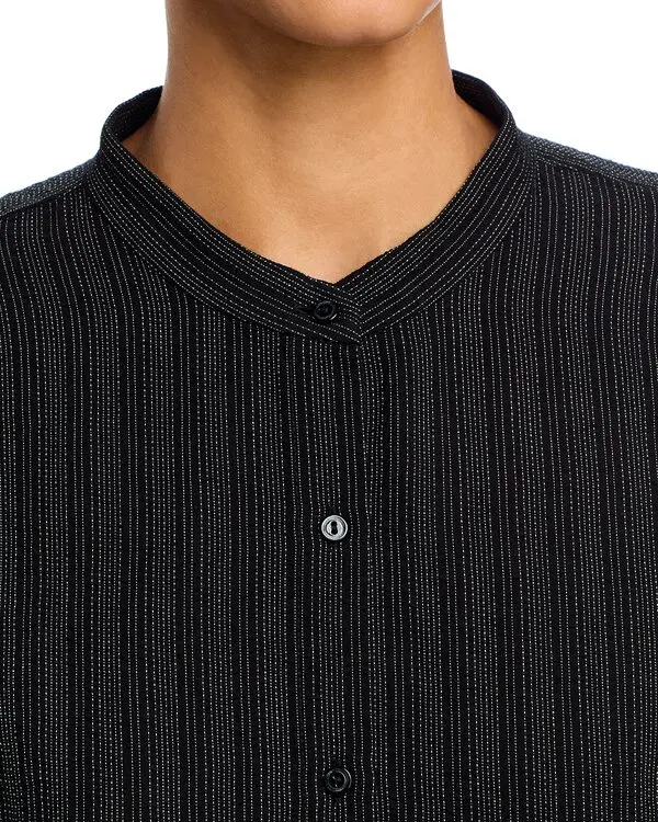 Eileen Fisher Mandarin Collar Top