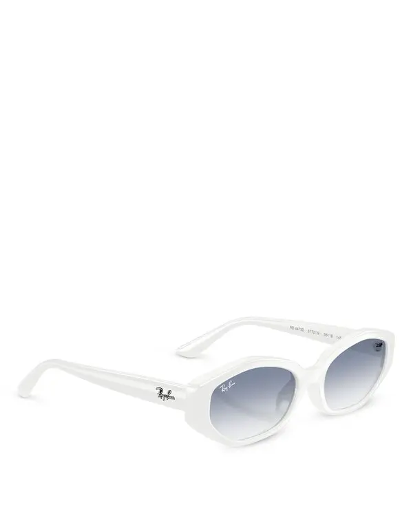 Ray-ban Oval Sunglasses, 56mm - White