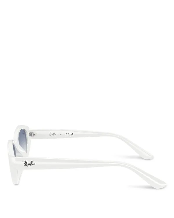 Ray-ban Oval Sunglasses, 56mm - White