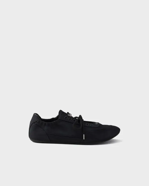 Prada Canvas Sneakers - Black