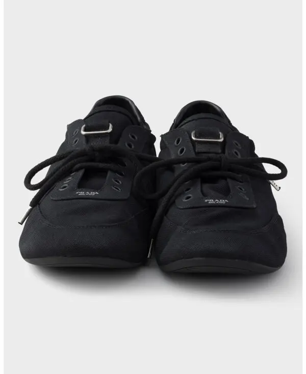Prada Canvas Sneakers - Black
