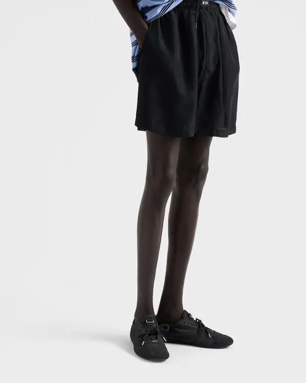 Prada Canvas Sneakers - Black