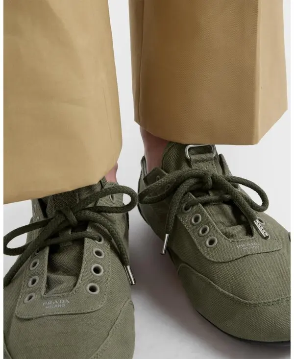 Prada Canvas Sneakers - Green