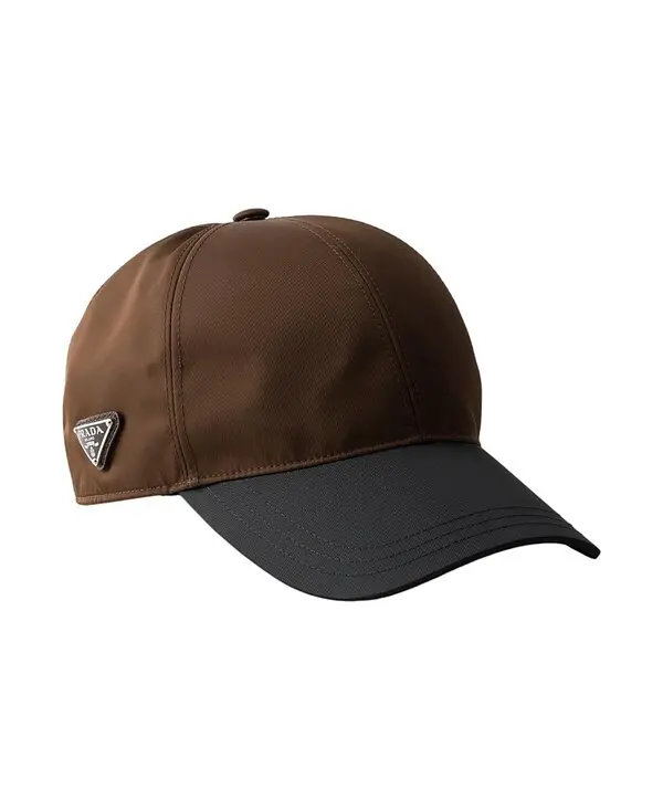 Prada Two-tone Re-nylon Baseball Cap - Brown