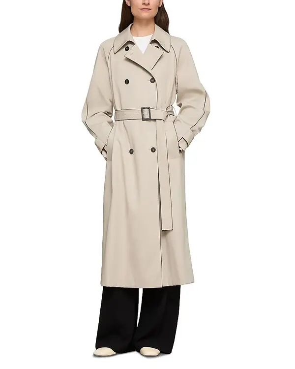 Lafayette 148 New York Double Breasted Trench Coat