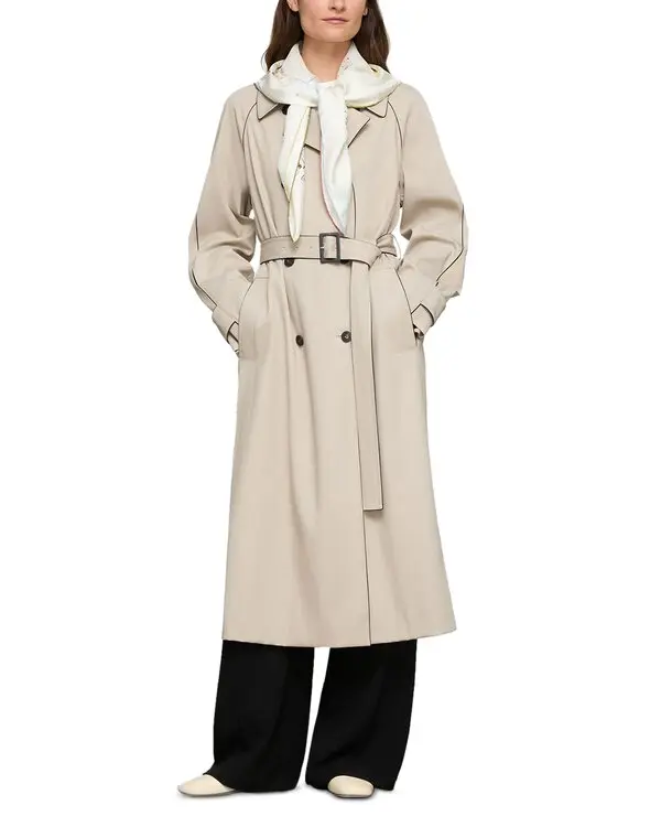 Lafayette 148 New York Double Breasted Trench Coat