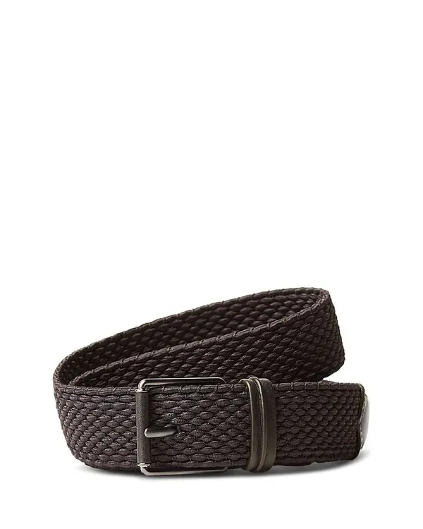 Zegna Braided Belt - Dark Brown