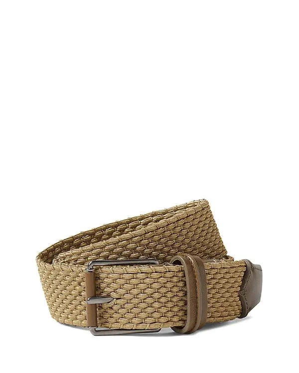 Zegna Braided Belt - Olive Green
