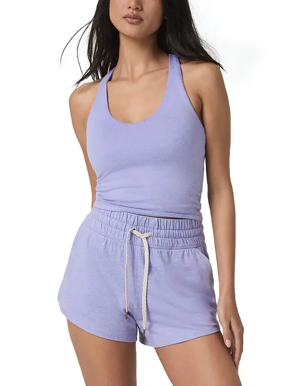 Vuori Halo Performance Crop Tank Top - Hyacinth Heather